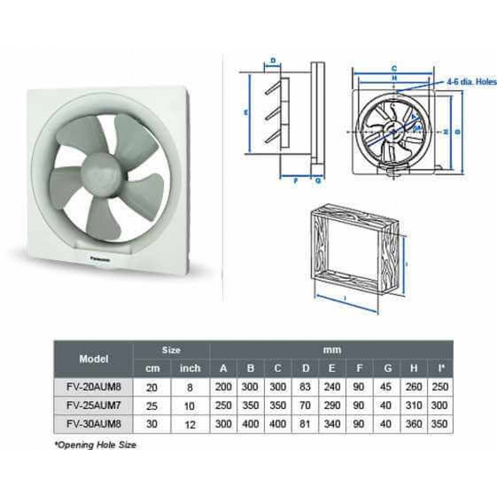 Exhaust Fan Hole Size at Anna Octoman blog